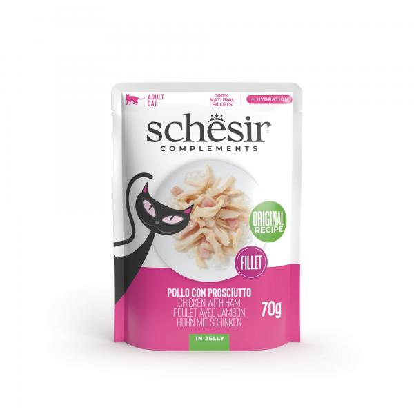 Schesir Pouch Complements Piletina sa šunkom u želeu 70 g