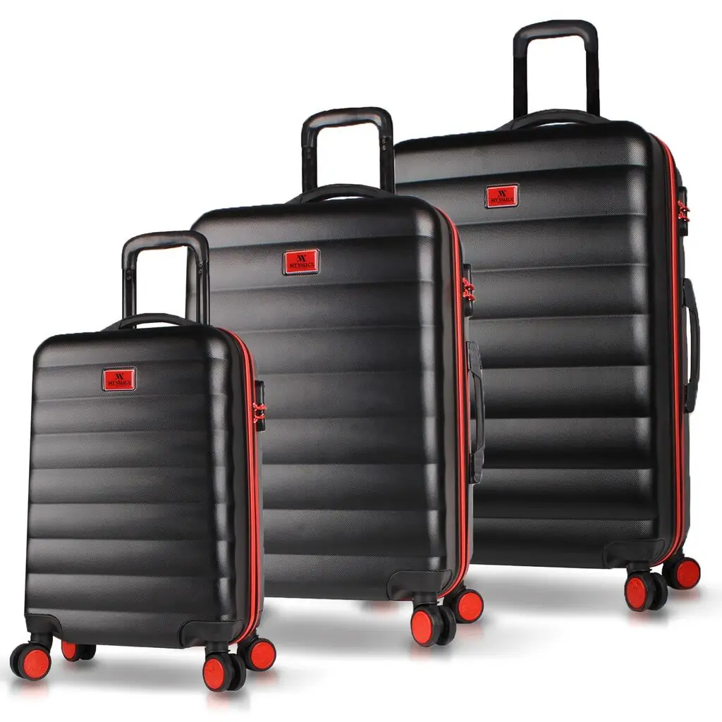 MyValice Set kofera 6391, 3 dela, Crni