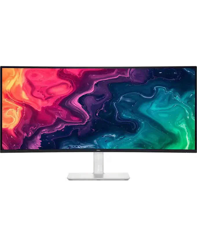 Dell Monitor S3425DW, 34", 3440x1440, WQHD, VA, 120Hz, 1ms, Zakrivljeni, AMD FreeSync, USB-C, Beli