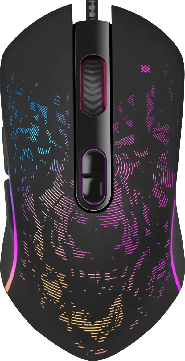 DEFENDER Žičani gejming miš Witcher GM-990, USB povezivanje, 3200 DPI, Šareni