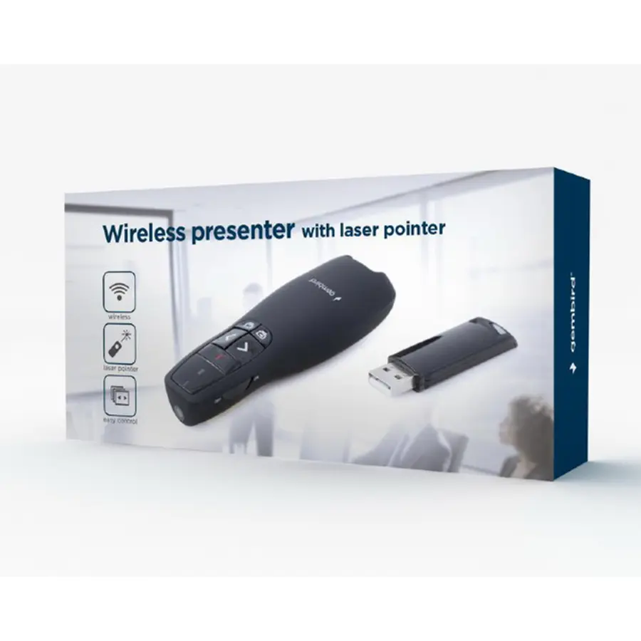 Gembird Presenter + crveni laserski pokazivač WP-L-12