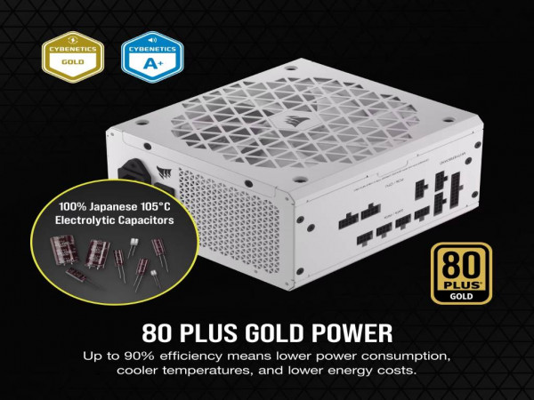 CORSAIR napajanje SHIFT RM1200x 1200W/modularno/ATX/80+Gold/bela