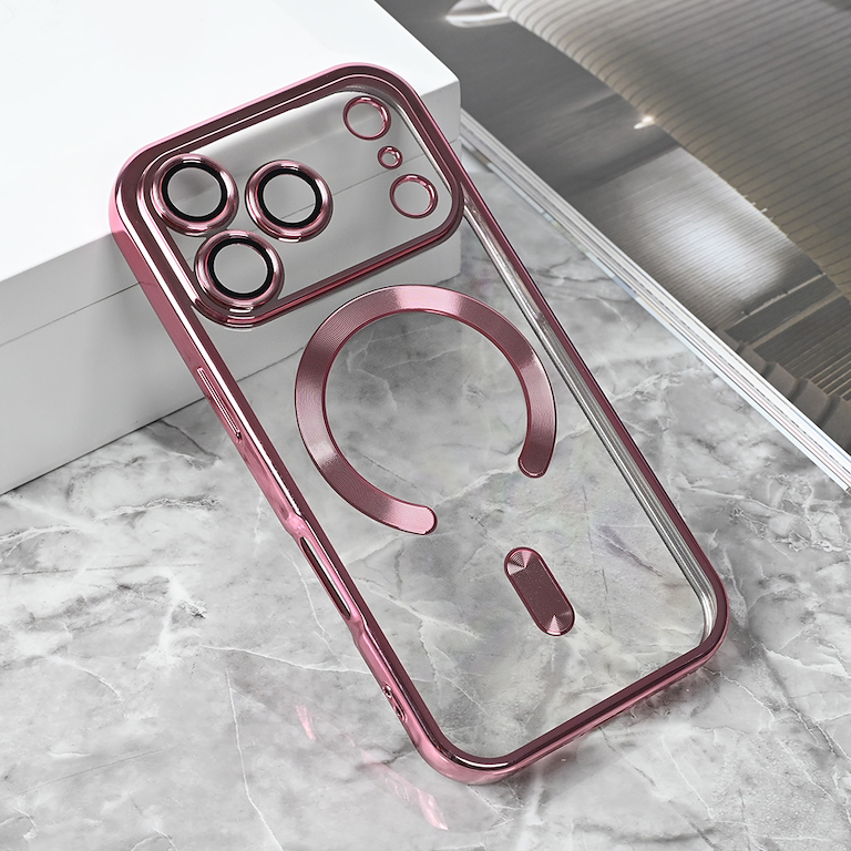 Zastitna maska (futrola) Magsafe Lux - iPhone 17 Pro 6.3 roze