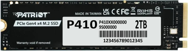 SSD M.2 NVMe 2TB Patriot P410 5000MBS4500MBS P410P2TBM28H