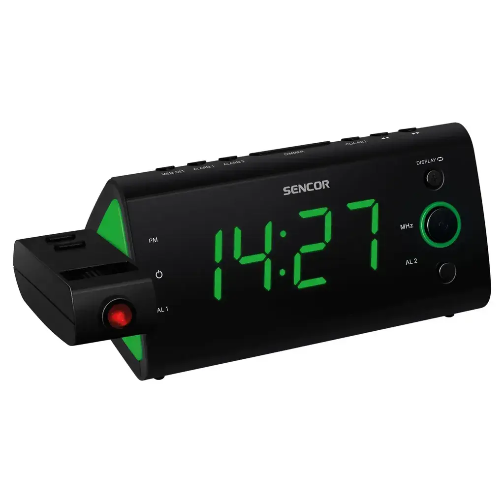 Sencor Digitalni sat sa alarmom SRC 330 GN, Zeleni