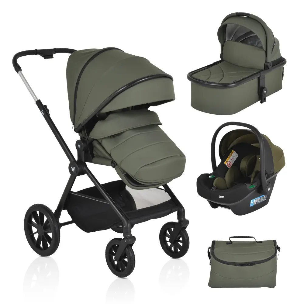 Cangaroo Kolica za bebe 3u1 Joker Olive Green