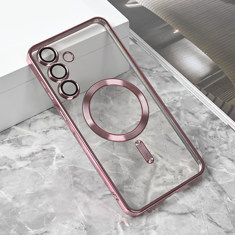Zastitna maska (futrola) Magsafe Lux - Samsung S731B Galaxy S25 FE roze