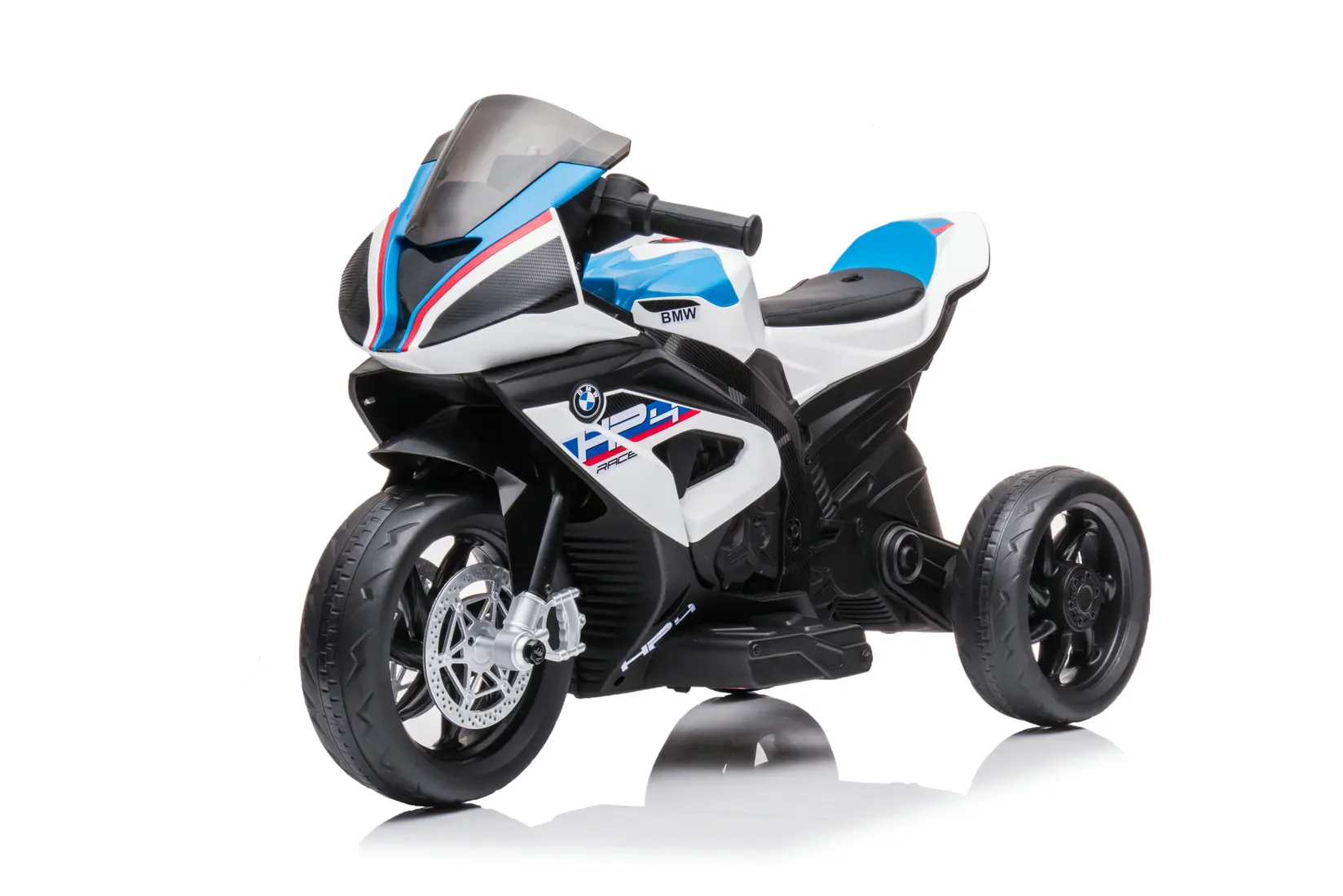 Premium Stil Motor na akumulator za decu BMW HP4 Race, 6V, Beli