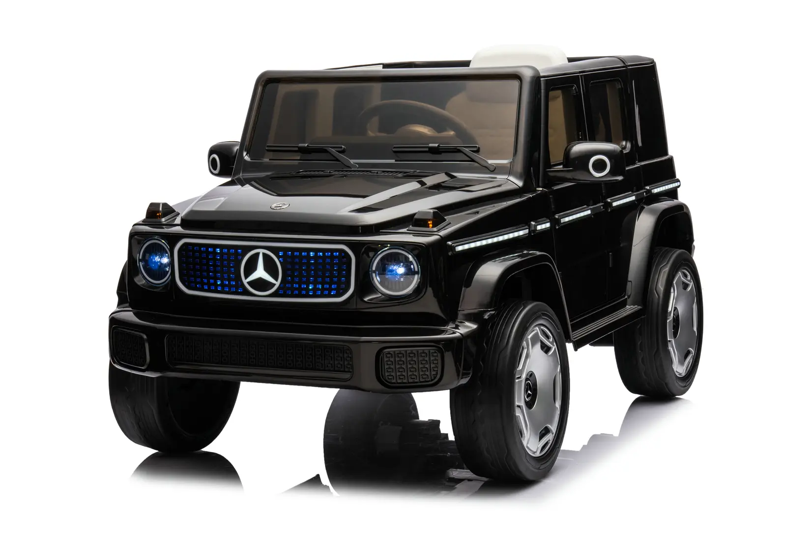 Premium Stil Dečiji Automobil na akumulator Mercedes EQG 4X4, Premium Oprema, Crni