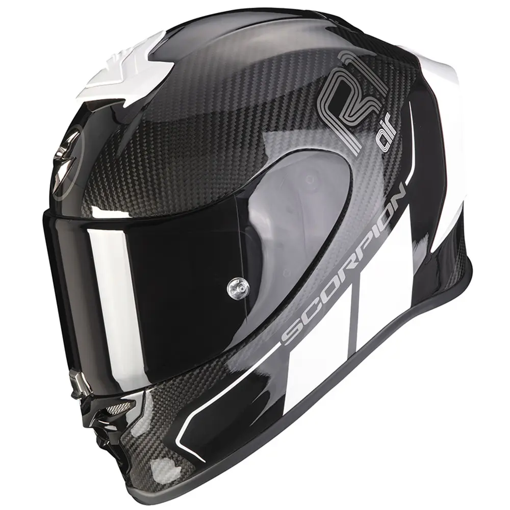 Scorpion Kaciga za motor EXO-R1 CARBON AIR CORPUS II, Crno-bela