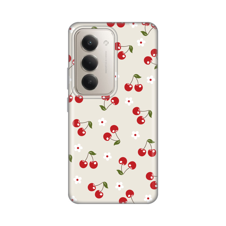 Zastitna silikonska maska (futrola) PRINT - Xiaomi Redmi 15 4G Cherry and Flowers