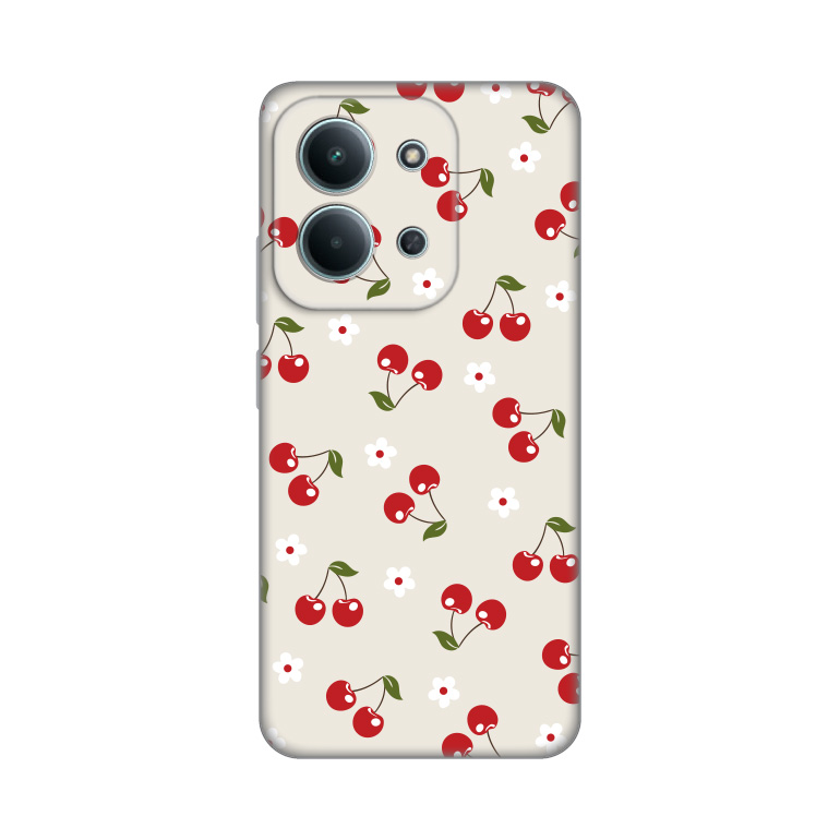 Zastitna silikonska maska (futrola) PRINT - Xiaomi Redmi 15C 4G Cherry and Flowers