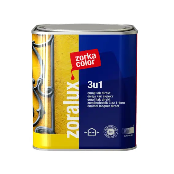ZORKA Emajl za metal 3u1 0.75l beli