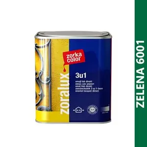 ZORALUX Emajl lak direkt 3u1, 0. 75l, Zeleni