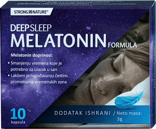 STRONG NATURE
DEEP SLEEP MELATON formula - dodatak ishrani, 10 kom
Dodatak ishrani