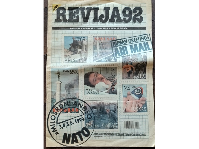 Novine - REVIJA 92 - NATO BOMBARDOVANJE