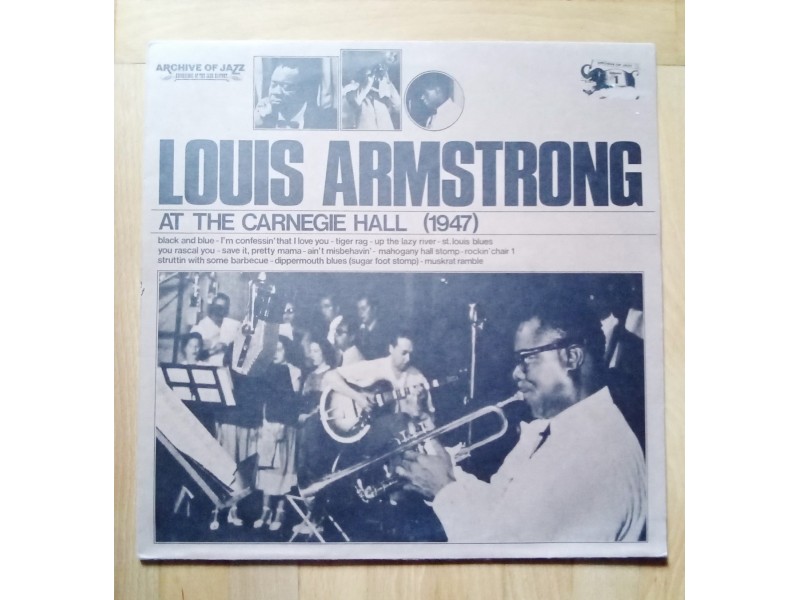 LOUIS ARMSTRONG-Live at Carnegie Hall (Germany Press)
