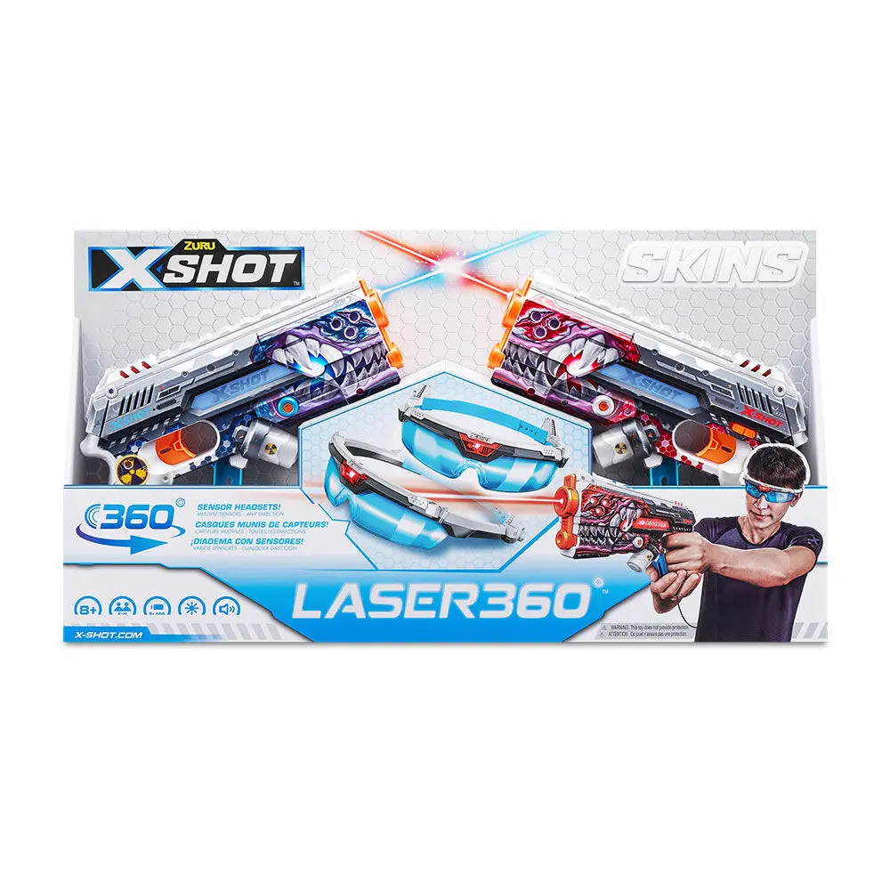 X shot Dečiji set blastera Laser 360 duel