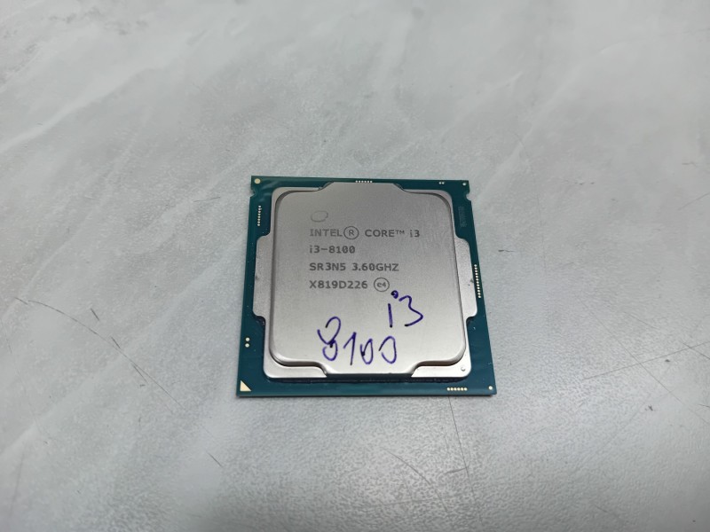 Intel i3-8100, socket 1151, 3.6Ghz 6MB Quad core isprav