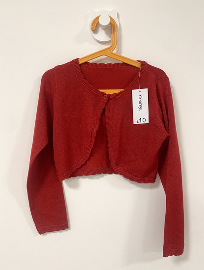George crveni bolero/kardigan