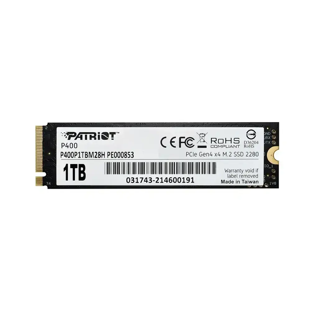 Patriot SSD M.2, NVMe, 1TB, P400, 7000MBs/4800MBs, P400P1TBM28H