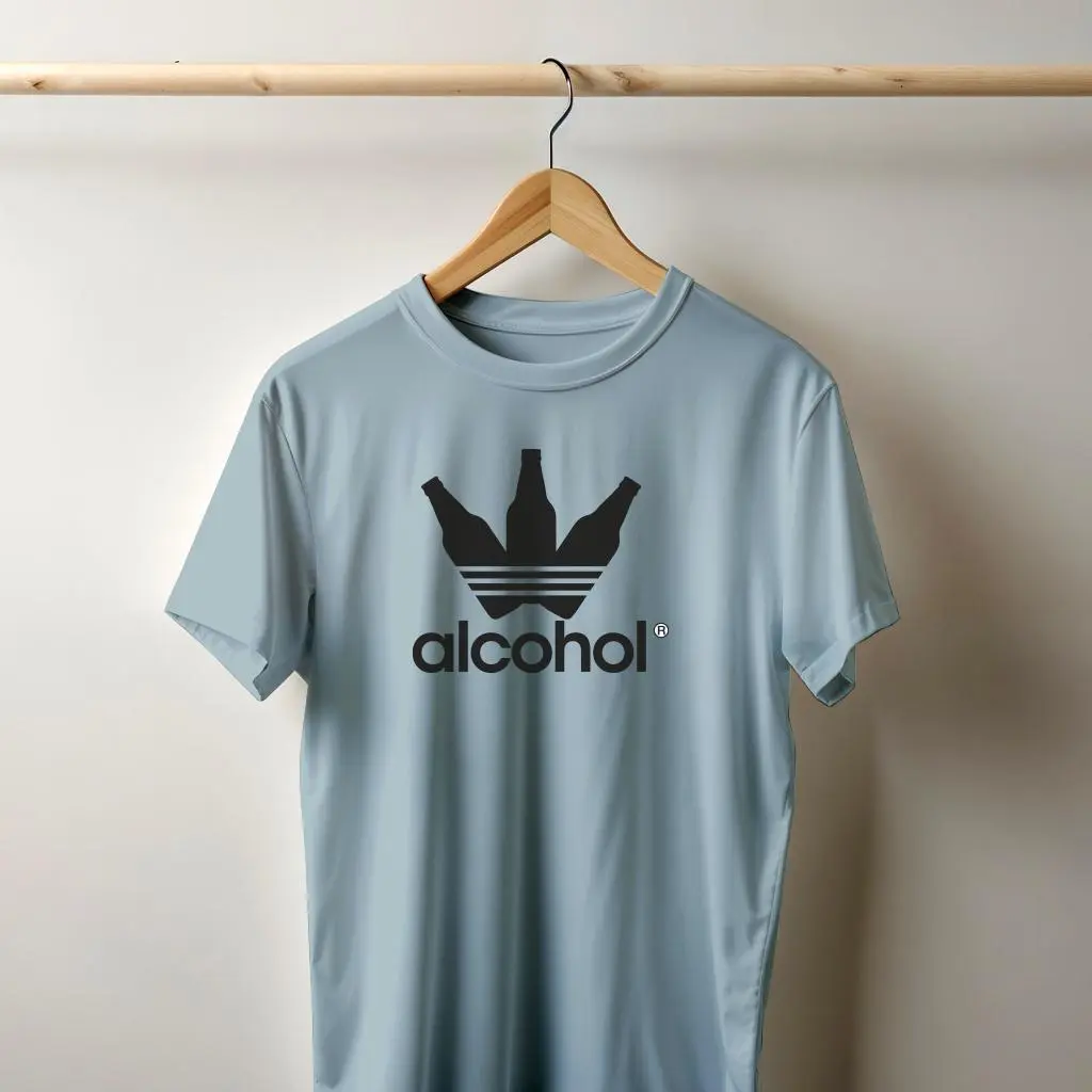 Camiseta Majica sa štampanim printom Cam 483, Muška, Svetloplava