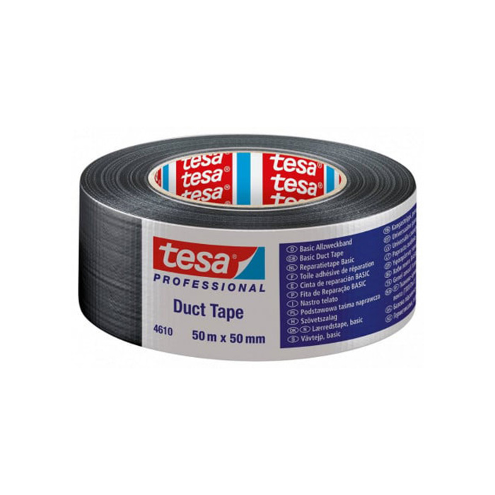 Duct Traka Basic Crna Tesa 50m x 50mm 04610-00004