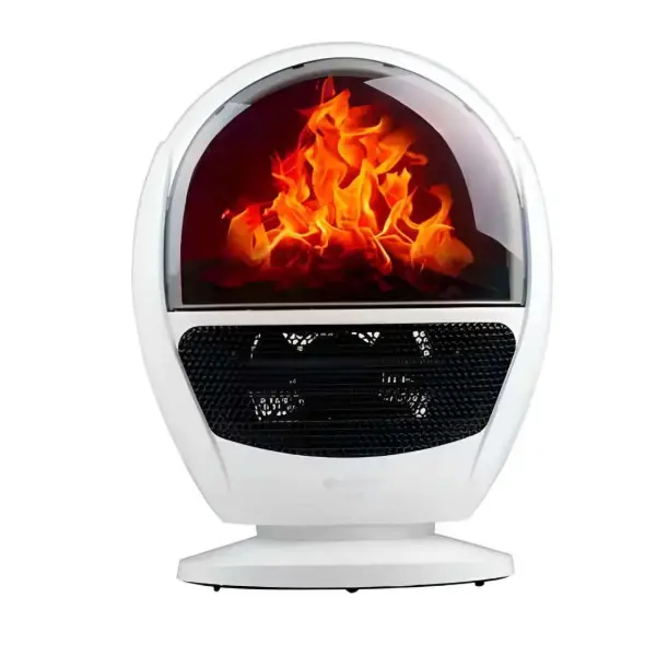 Mini keramička grejalica sa efektom kamina bela 1500W RAF R.1600