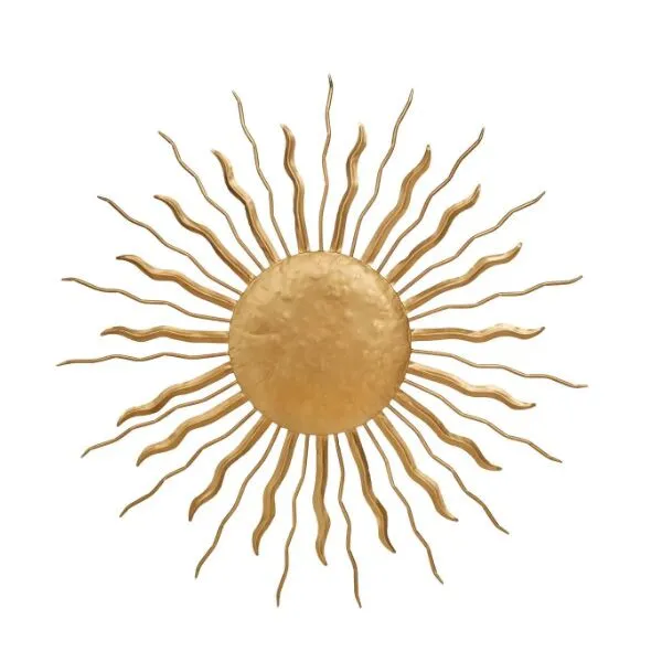 Atmosphera Zidna dekoracija Sunce Edwige 80 cm metal zlatna (210446)