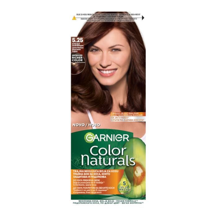 Garnier Color Naturals boja za kosu 5.25 svetlo opal smeđi mahagoni