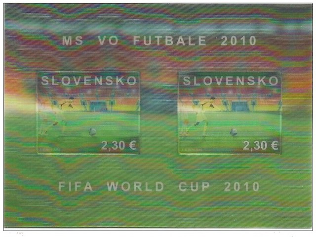 Slovakia 2010. FIFA WORLD CUP South Africa 3D sheet MNH