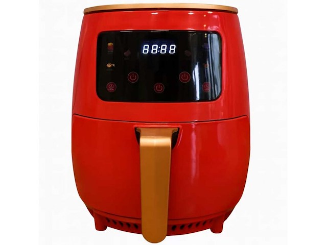 Friteza na vruć vazduh Quantek Q1301RD Air Fryer 6L 1600W Crvena