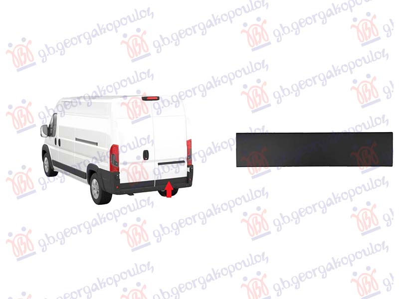 LAJSNA GEPEK VRATA (DUPLA VRATA) CRNA Desna str. PEUGEOT e BOXER (2020-) (OEM: 735684315, 1637299180)