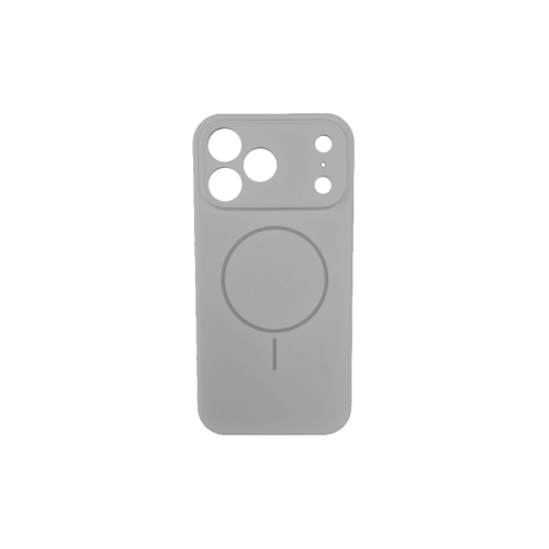 SILIKONSKA FUTROLA MAGSAFE LUX IPHONE 17 PRO MAX SIVA