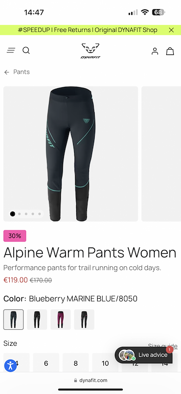 Zenske windproof pantalone Dynafit alpine M novo