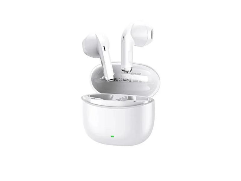 REMAX W26 WHITE TRUE WIRELESS EARBUDS