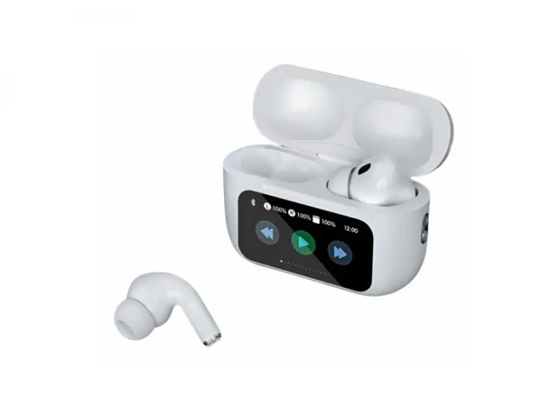 REMAX W30 WHITE NOISE-CANCELLING TRUE WIRELESS EARBUDS WITH TOUCHSCREEN