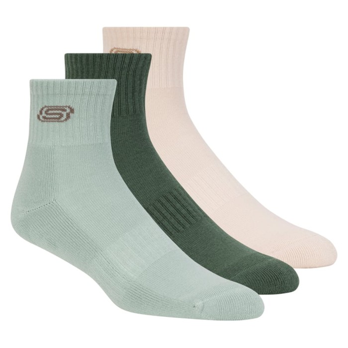 Skechers 3Pk Mn Ls Qtr Cotton Basics S čarape