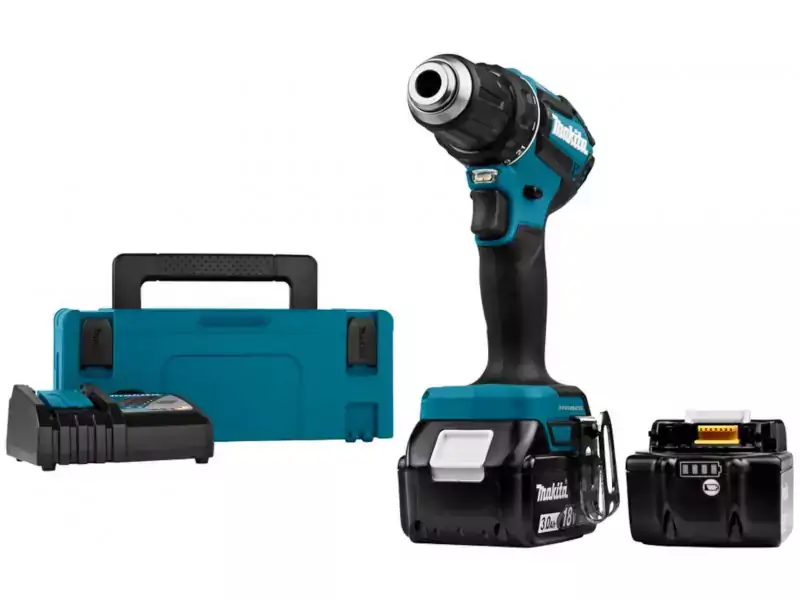 MAKITA AKUMULATORSKA BUŠILICA – ODVIJAČ DDF485RFJ, 18V, 2×3.0 AH