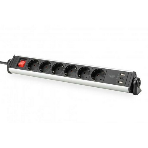 DIGITUS Produzni kabl sa 6 uticnice +3 USB