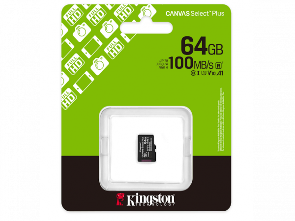 Memorije kartice KINGSTON SDCS364GBSPmicroSDXC64GBClass10 U1100MBs-85MBs' ( 'SDCS364GBSP' )