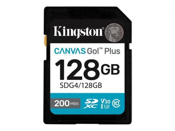 Memorije kartice SDG4128GB 128GB SDXC Canvas Go Plus Gen4 200MBs C10 UHS-I U3 V30' ( 'SDG4128GB' )