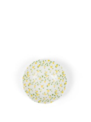 DUBOKI TANJIR OD FINOG PORCELANA SA MOTIVOM ŽUTOG CVEĆA R18CM
