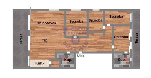 Petosoban stan na prodaju, 164m2, 397.400€