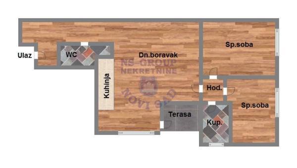 Trosoban stan na prodaju, 51m2, 103.000€