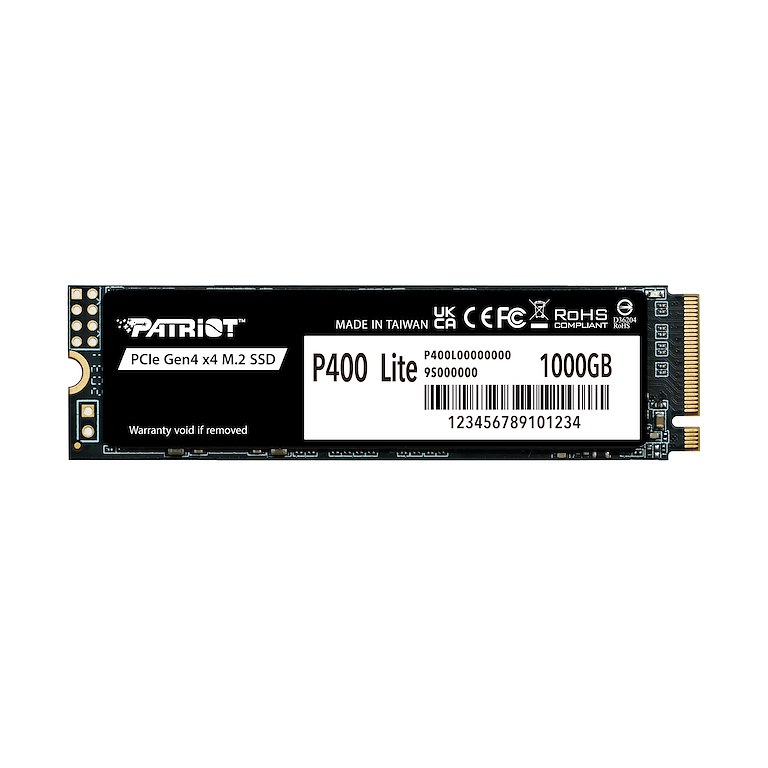 SSD M.2 NVMe 1TB Patriot 3500MBS/2700MBS P400LP1KGM28H