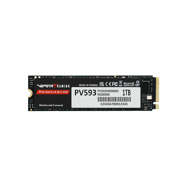 SSD M.2 NVMe 1TB Gen 5.0 Patriot PV593 14000MBs/13000MBs PV593P1TBM28H