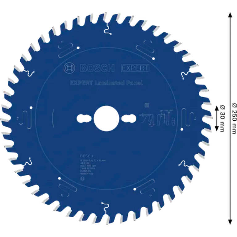 Bosch – EXPERT List kružne testere za laminirane panele 250x30x3,2/2,2x48T – 2608902193