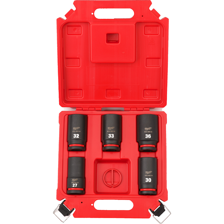 Milwaukee – Set dubokih nasadnih ključeva SHOCKWAVE 3/4″, 5 delova – 4932498750