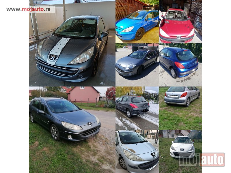 Delovi za Peugeot 206, 308, 207, 307, 407, 3008